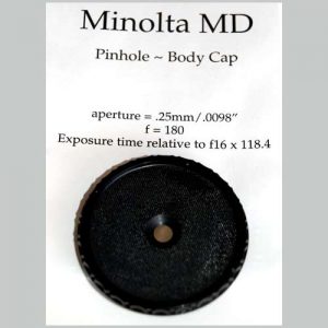 Minolta MD Pinhole Body Cap – Pinhole Resource